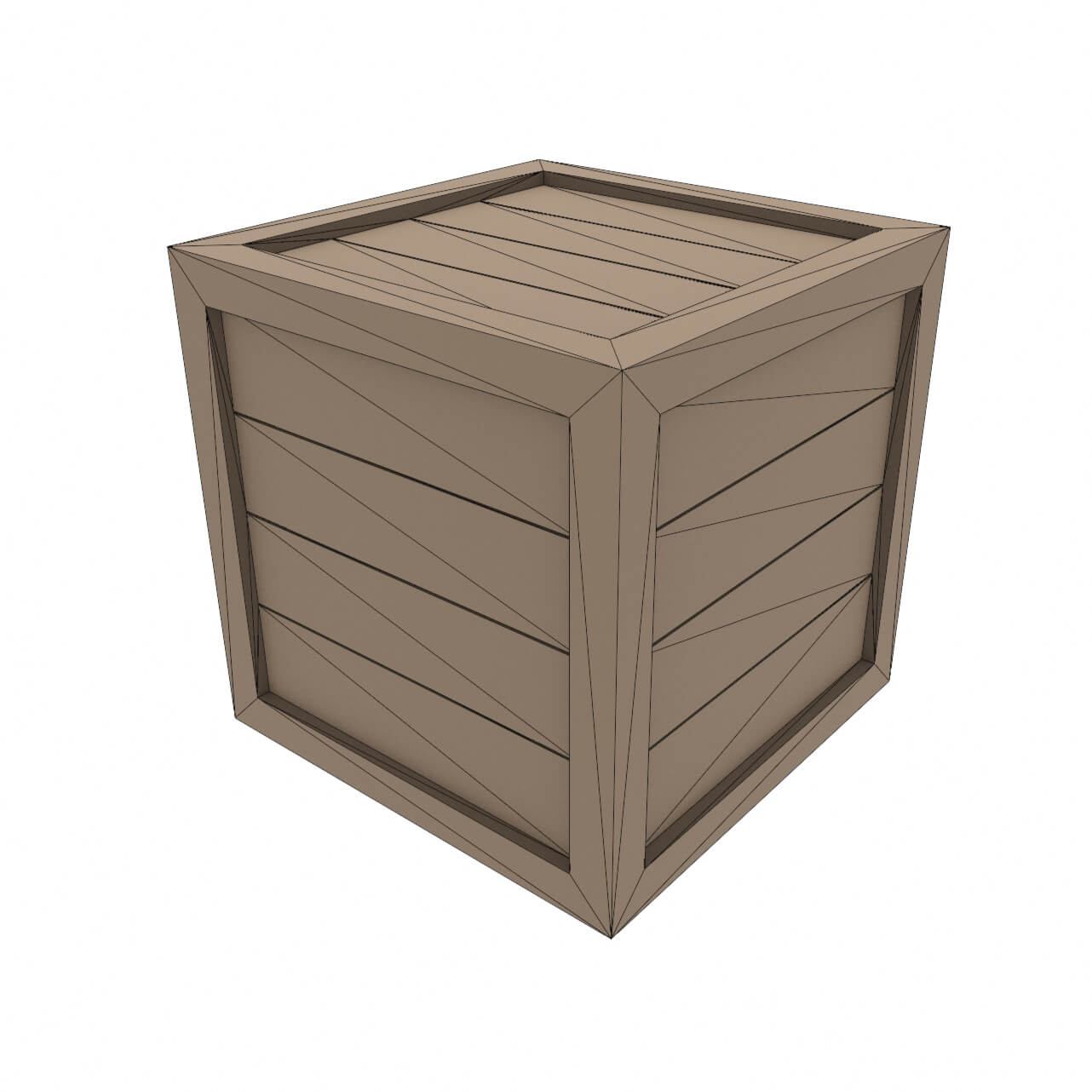 Crate / Low Poly Shipping Crate - Free 3D Model by Matt86