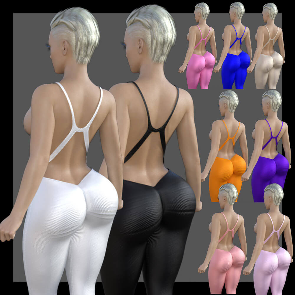 Backless Jumpsuit G9/G8F/G8.1F - Daz Content by matteoio