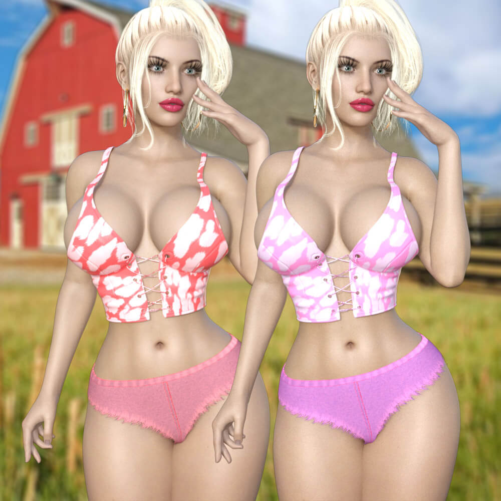 Cowgirl 2 Outfit G9/G8F/G8.1F - Daz Content by matteoio