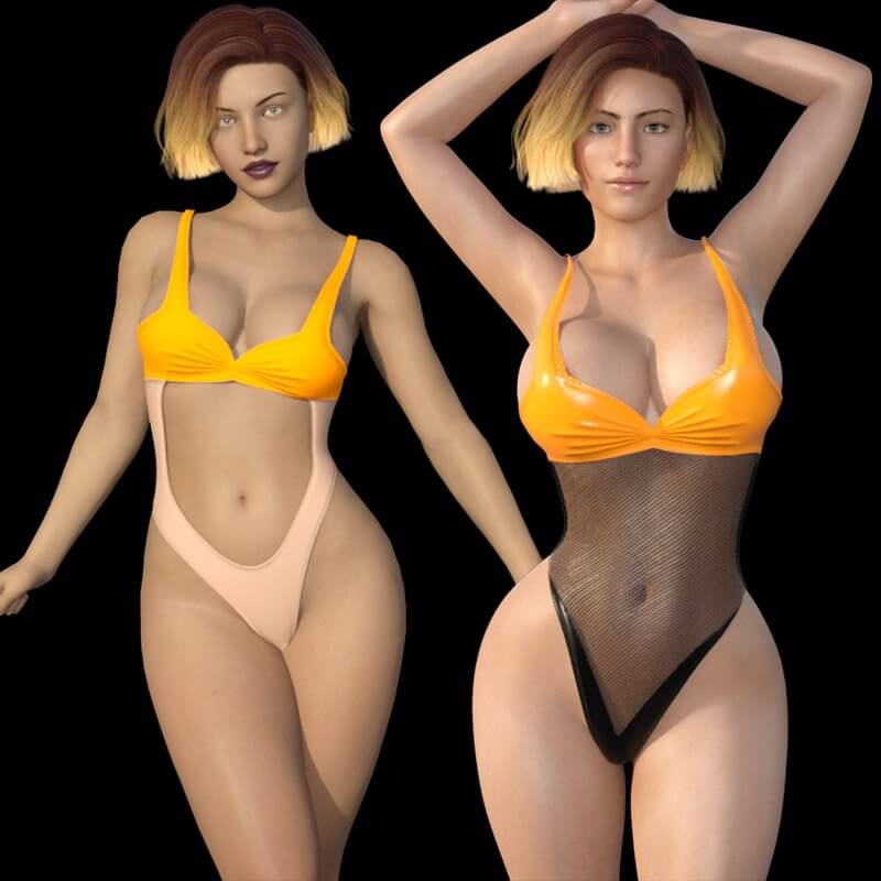 Cutout Swimsuit G8F - Daz Content by matteoio