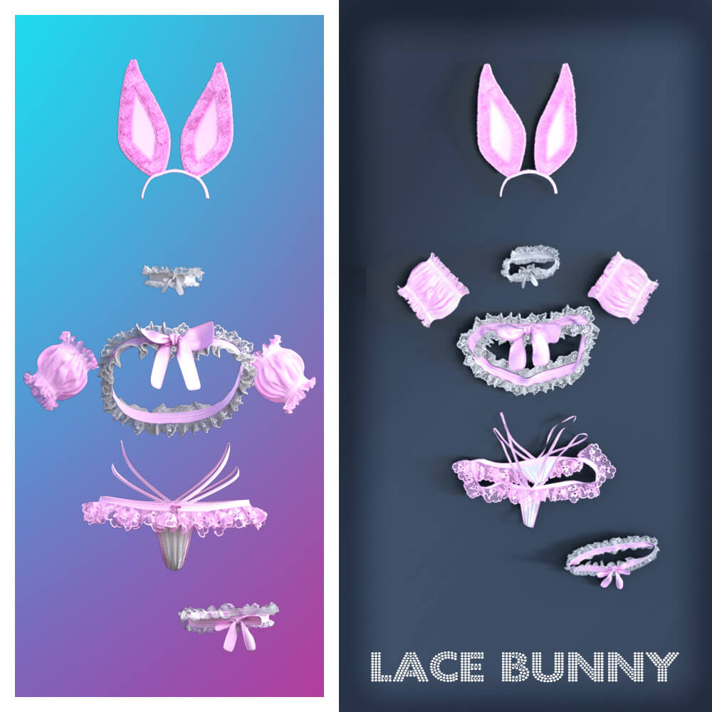 Lace Bunny Set G8F - Daz Content by matteoio