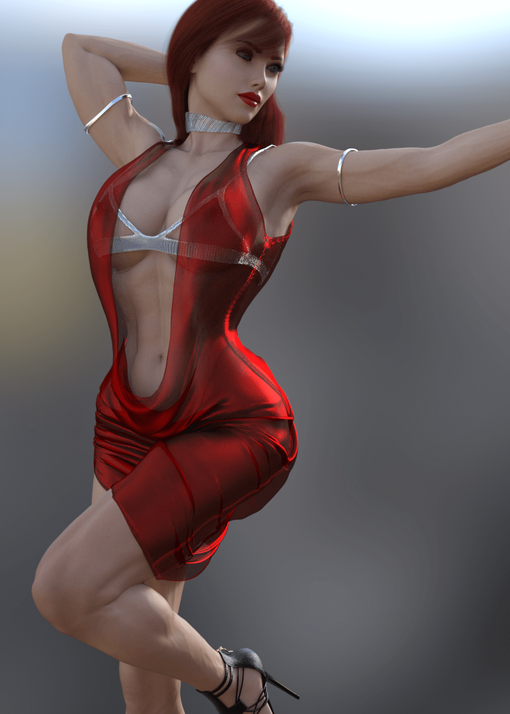 Night Dress G8F/G8.1F - Daz Content by matteoio