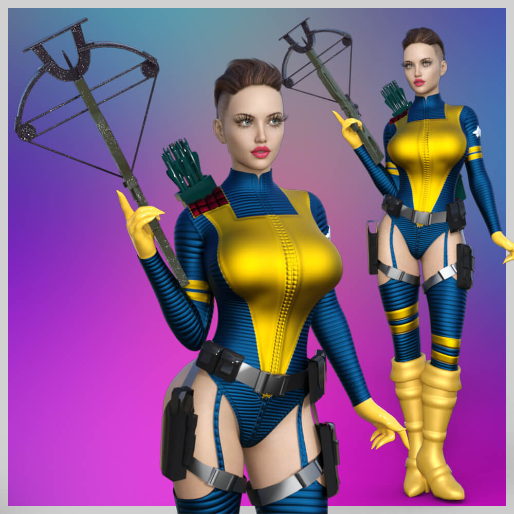 Scarlett Outfit G8F/G8.1F - Daz Content by matteoio