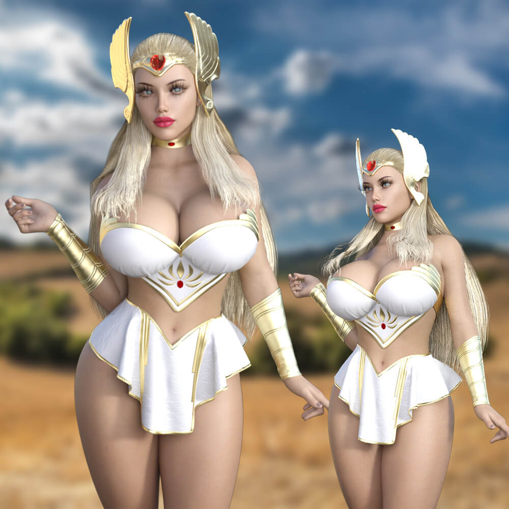She-Ra Cosplay G8F/G8.1F Daz Content by matteoio