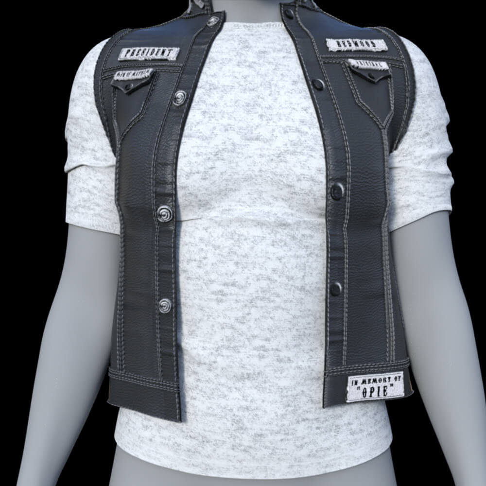 Sons of Anarchy Vest G8M/G9 - Daz Content by matteoio
