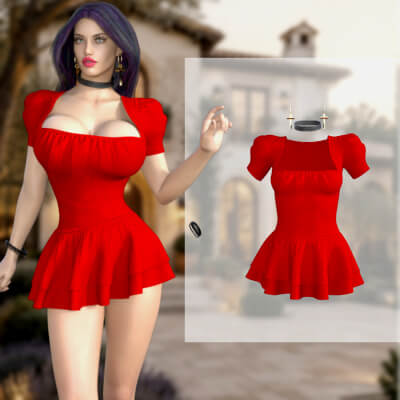 Spanish Mini G9/G8F/G8.1F plus jewelry - Daz Content by matteoio