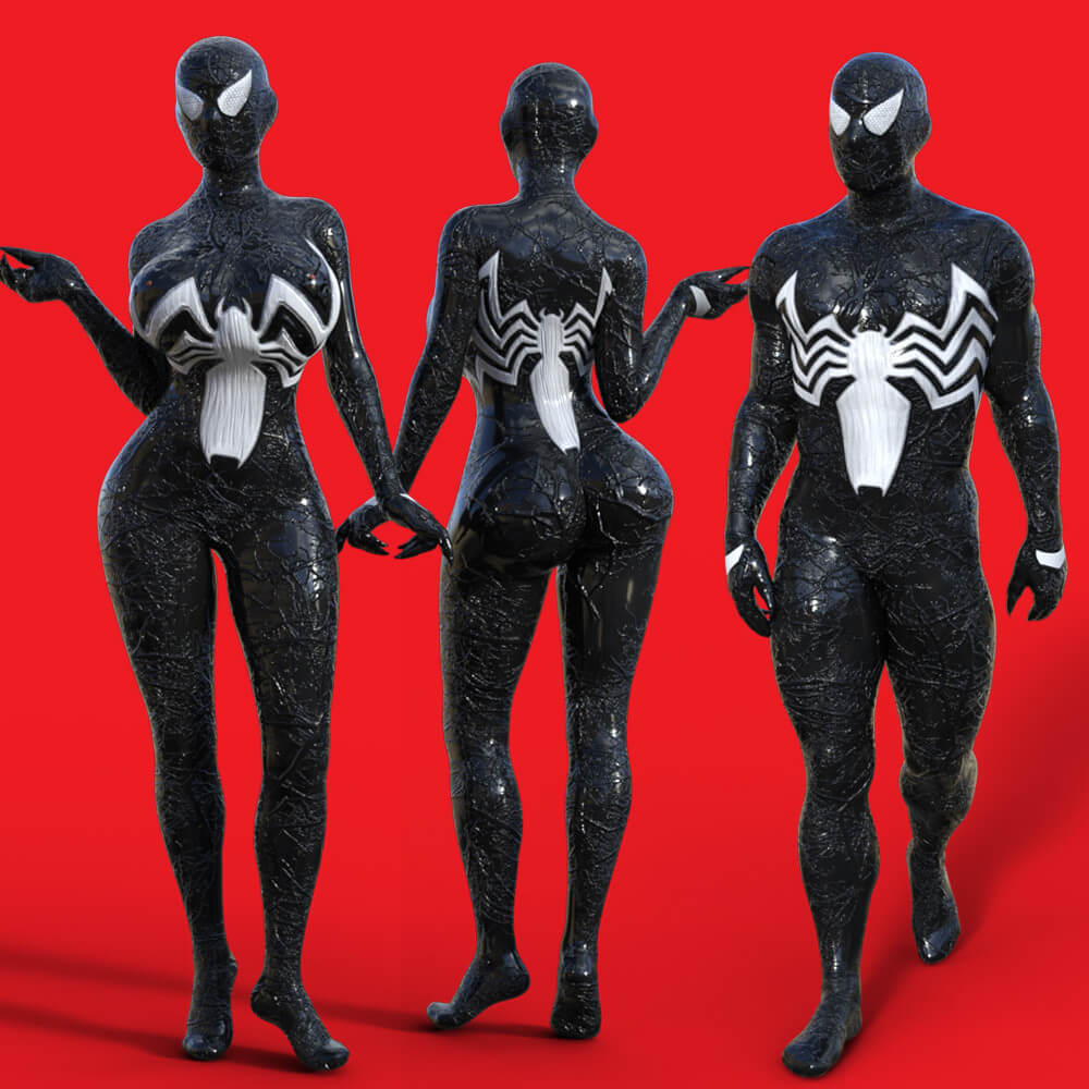 Spider Symbiote For G8m And G8f Daz Content By Matteoio