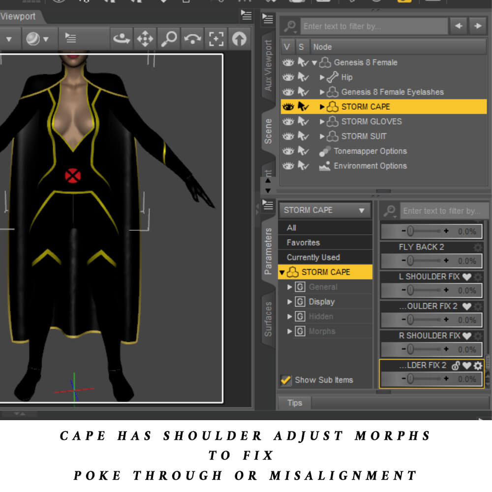 Storm Outfit G8F/G8.1F - Daz Content by matteoio