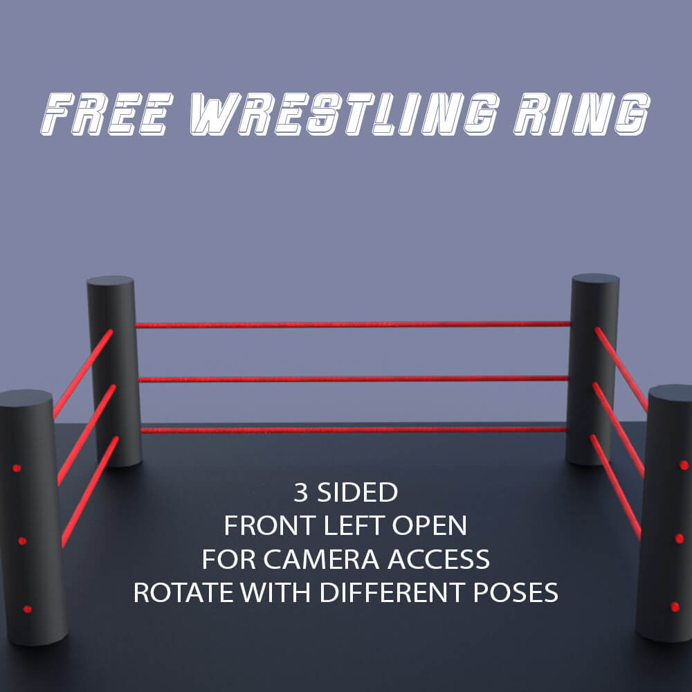 Wrestling Finishing Poses G8F/G8.1F ++ - Daz Content by matteoio