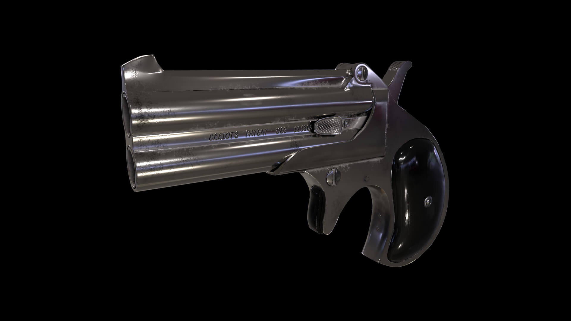Remington Derringer 22 - 3D Model by MatthewZhiginas