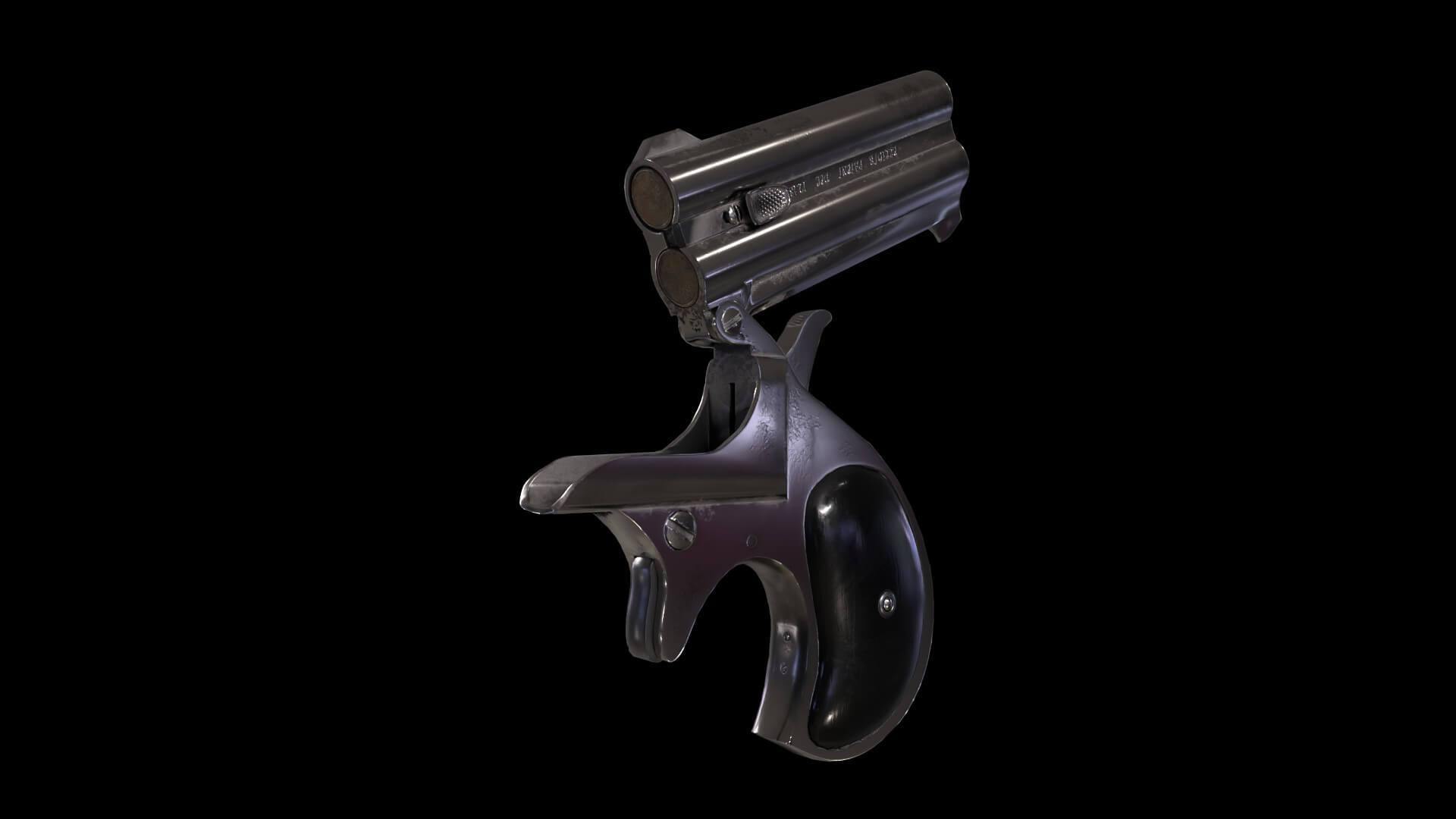 Remington Derringer 22 - 3D Model by MatthewZhiginas