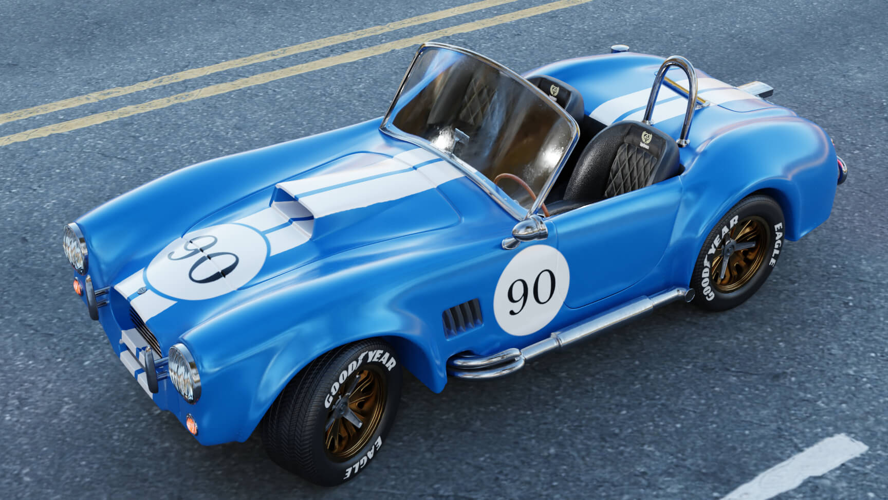 Car Shelby Cobra - 3D Model by MatVentas