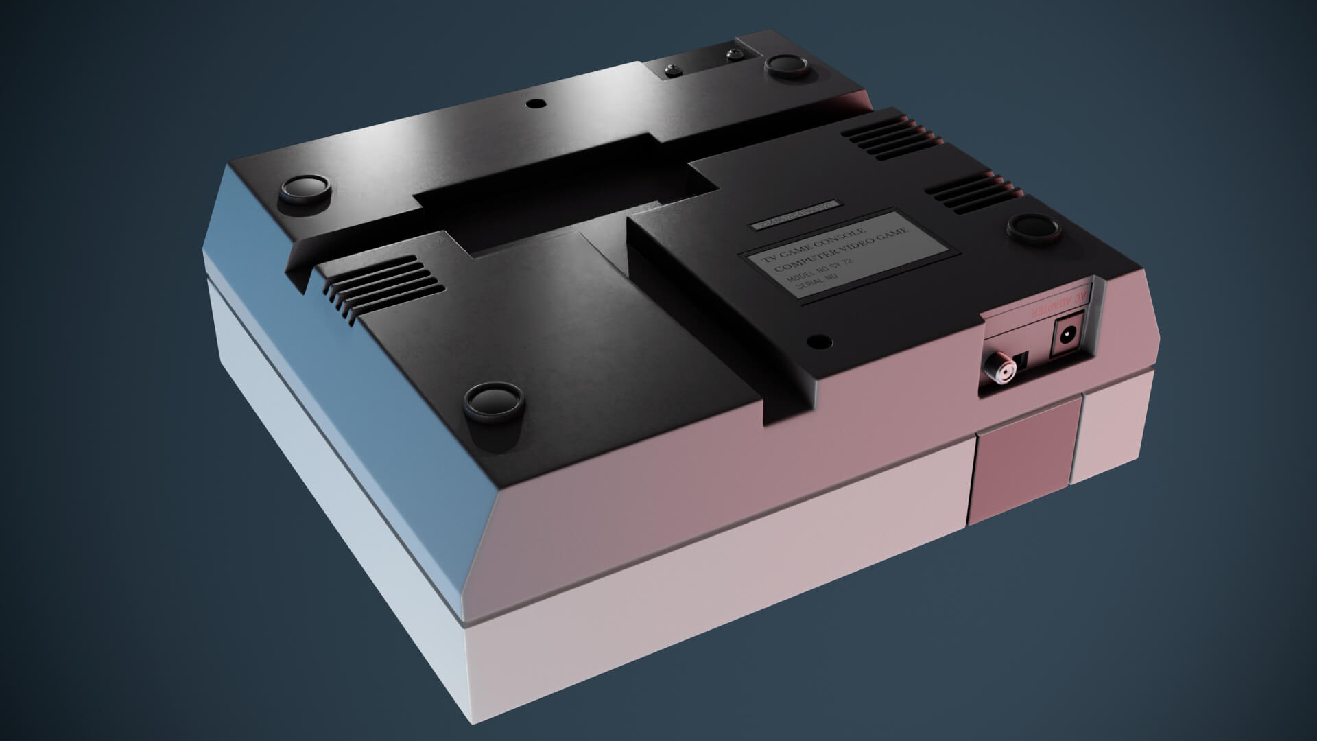 Nes Nintendo Controller and Cassette Subdivisions - 3D Model by MatVentas