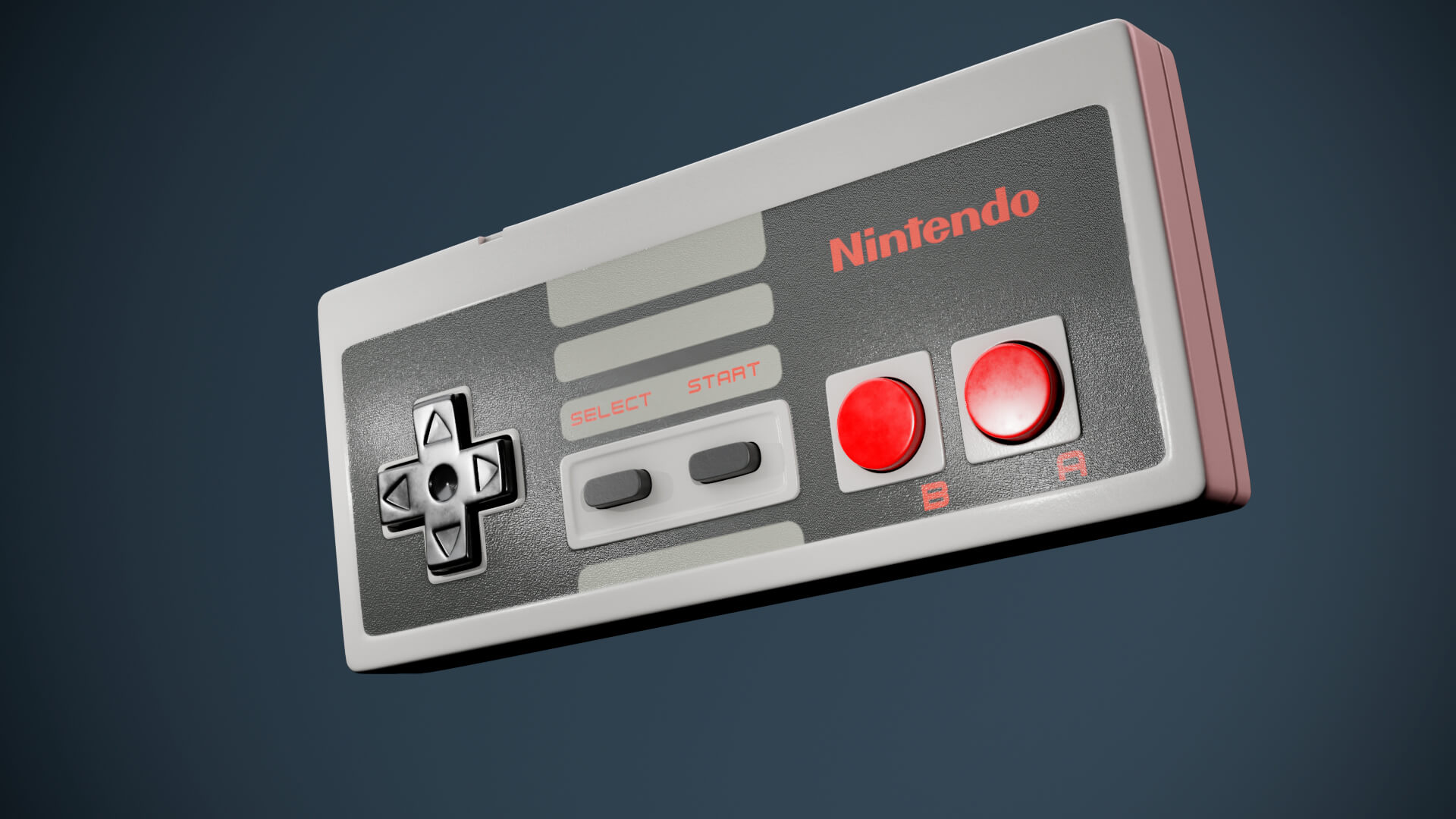 Nes Nintendo Controller and Cassette Subdivisions - 3D Model by MatVentas