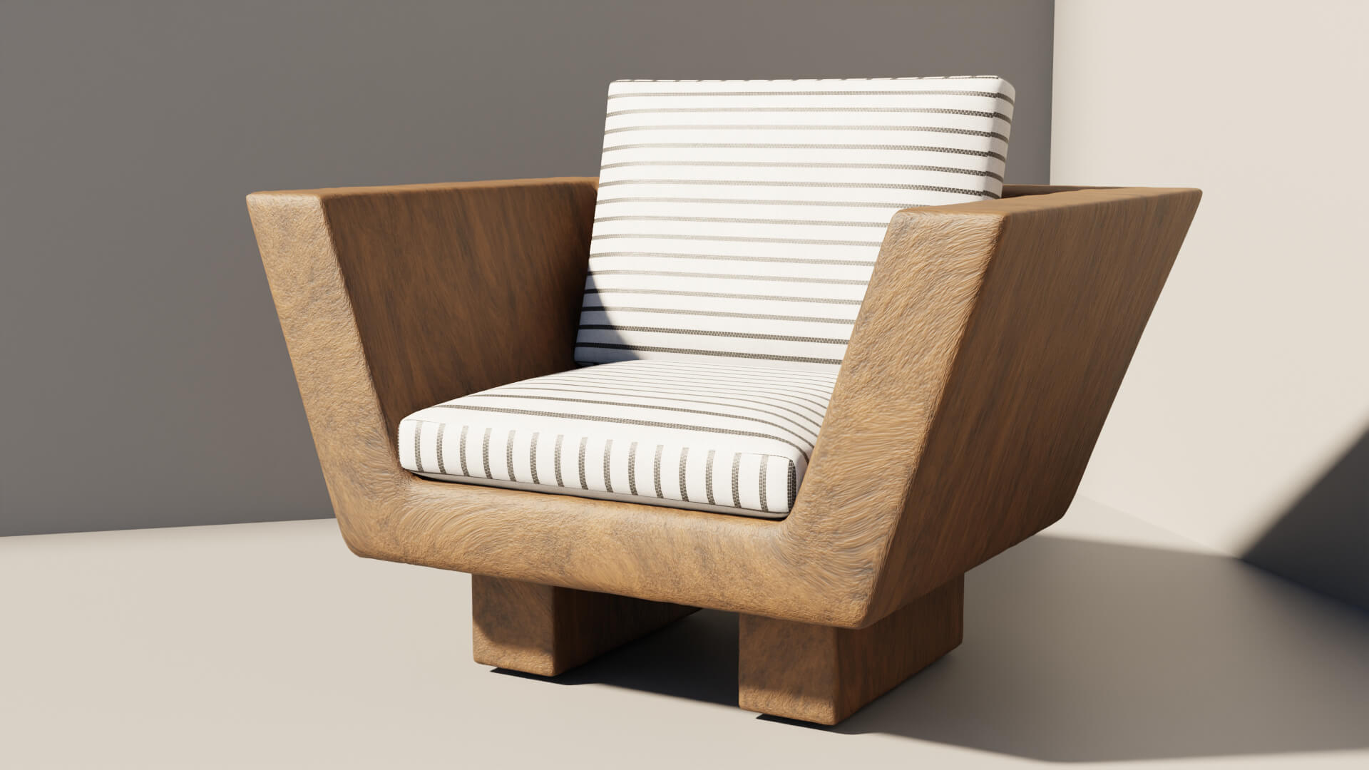 Blender Made Model Style Modern Chair by Mauri3dForge