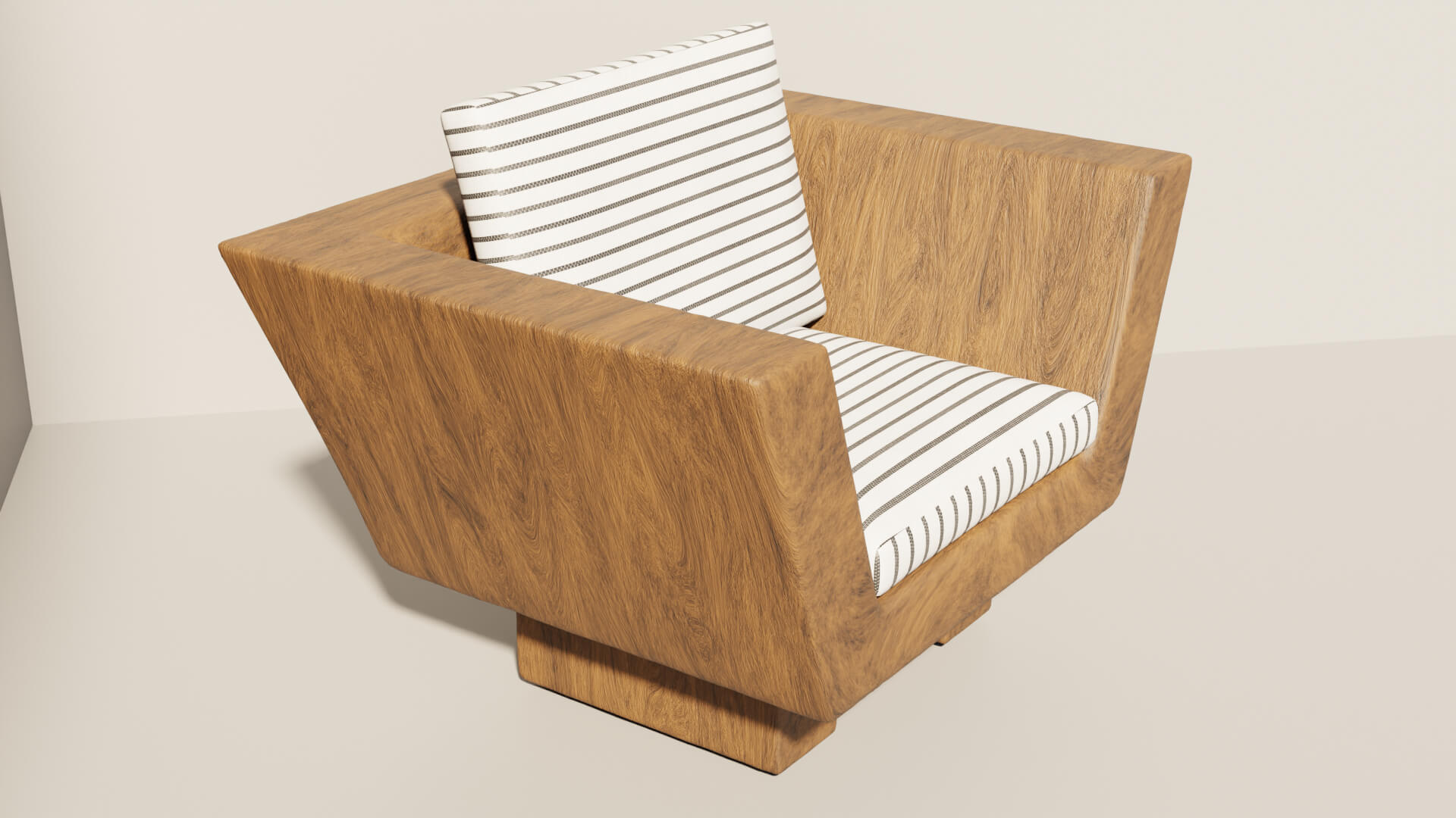 Blender Made Model Style Modern Chair by Mauri3dForge