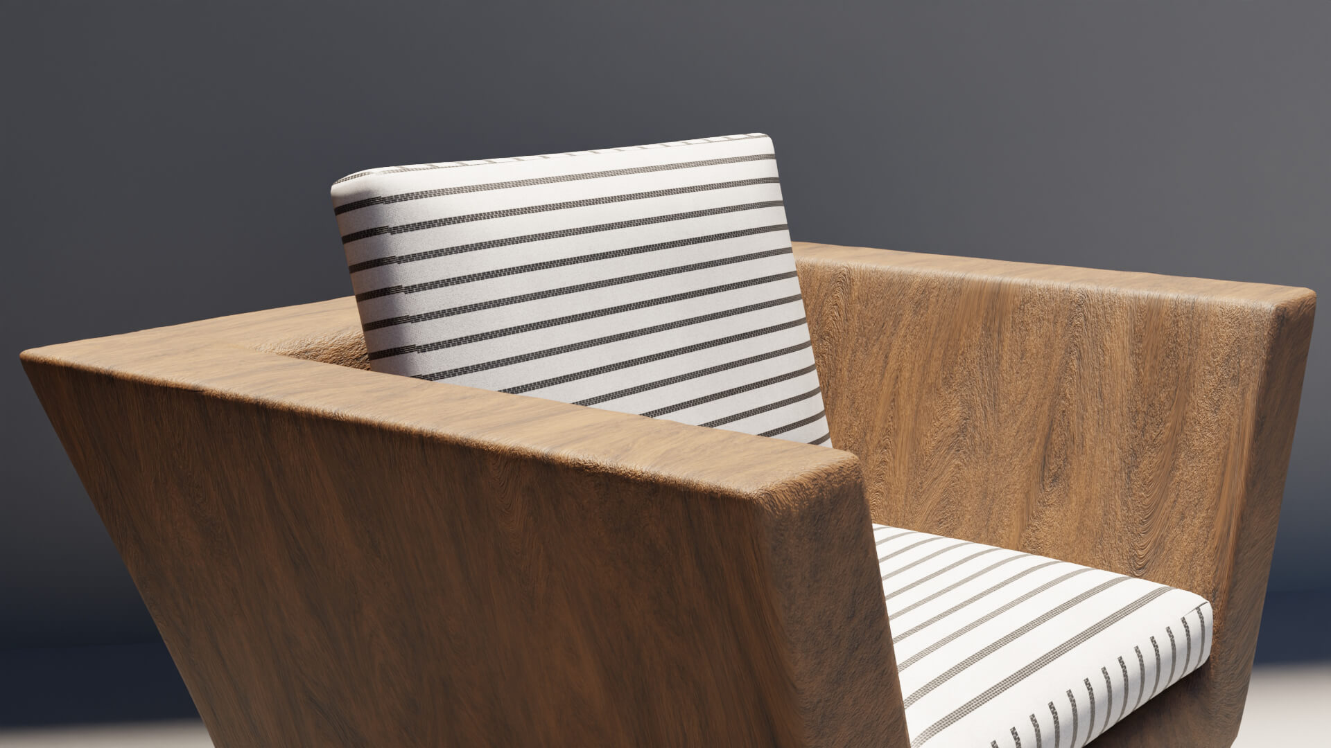 Blender Made Model Style Modern Chair by Mauri3dForge