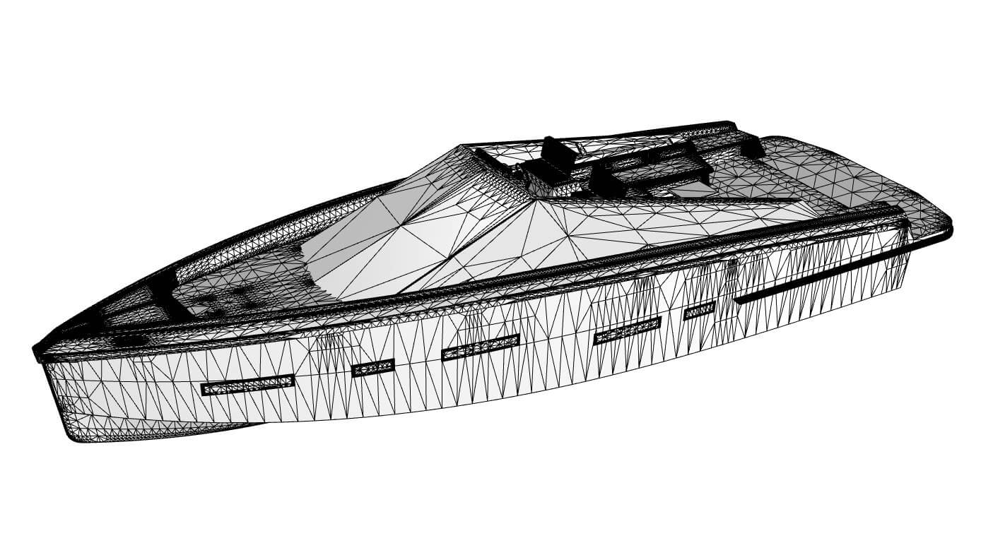 58 Wally Power Yacht - 3D Model by maval