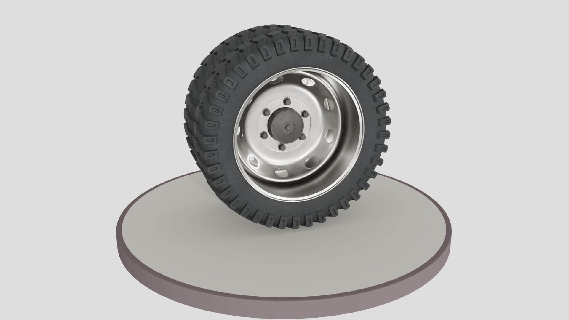 Double Wheel With Disk - 3D Model by Mavas3D