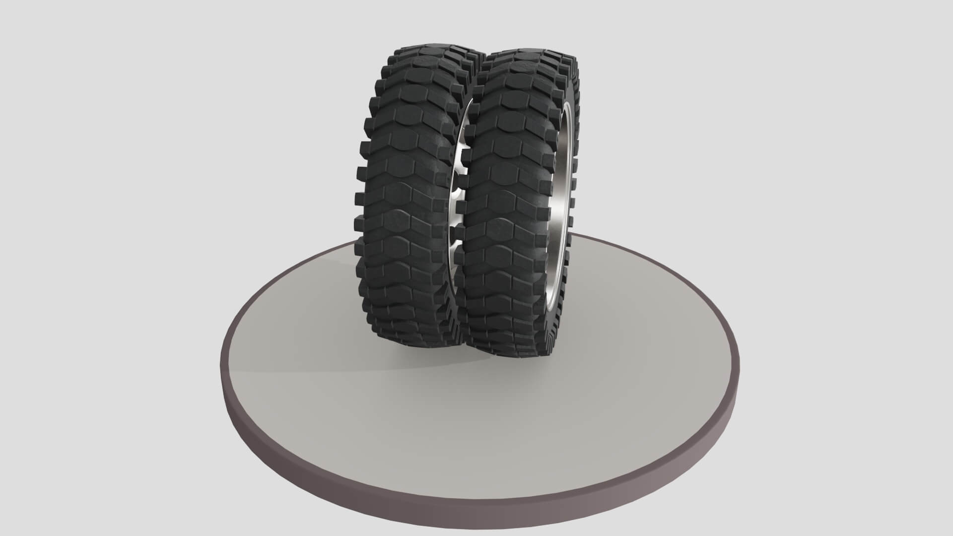 Double Wheel With Disk - 3D Model by Mavas3D