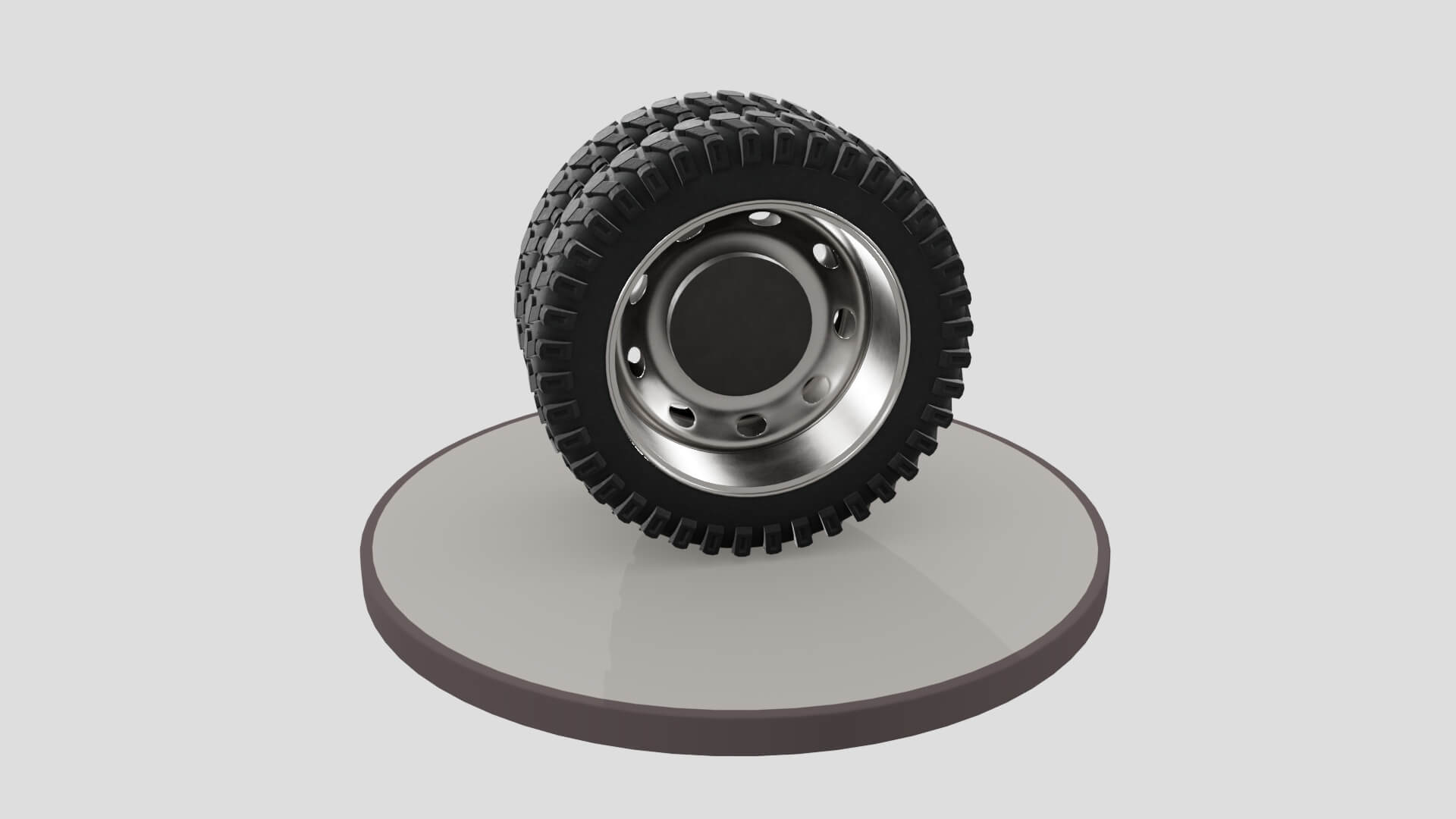 Double Wheel With Disk - 3D Model by Mavas3D