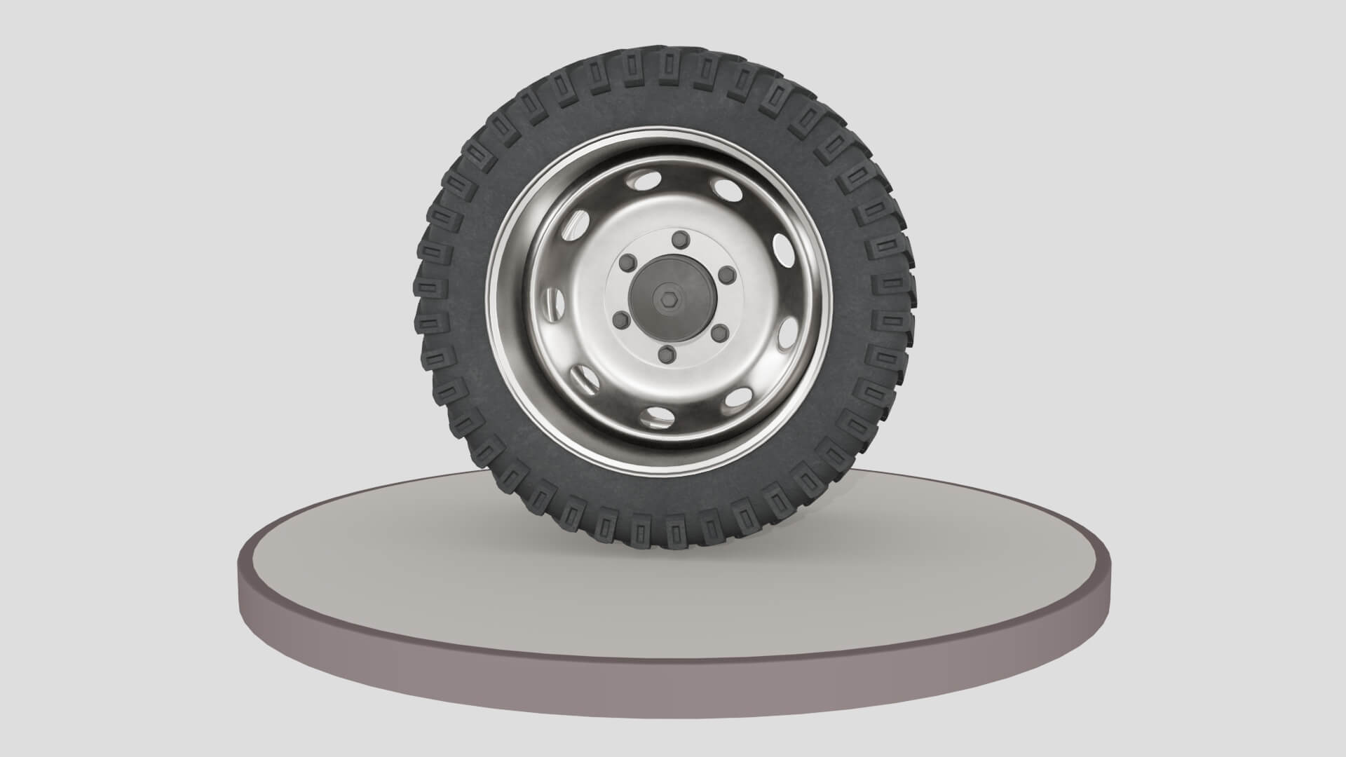 Double Wheel With Disk - 3D Model by Mavas3D