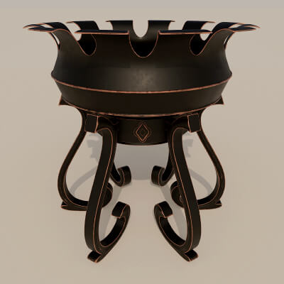 Fantastic Brazier Low - 3D Model by Mavas3D