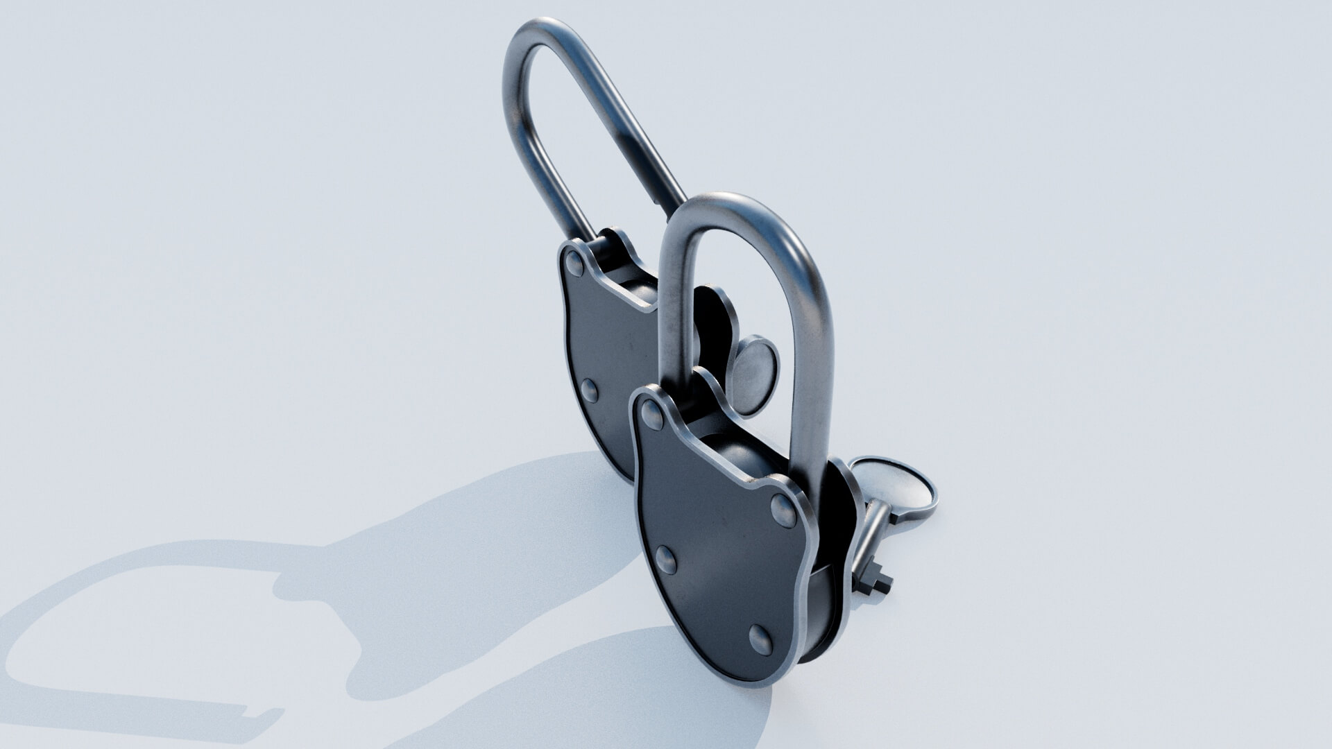 Lock Dark Aged - 3D Model by Mavas3D