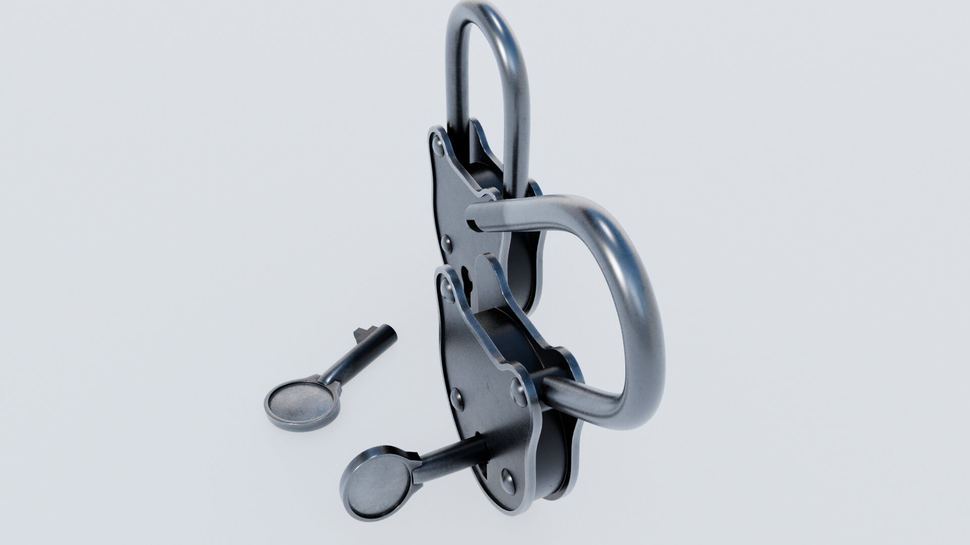 Lock Dark Aged - 3D Model by Mavas3D