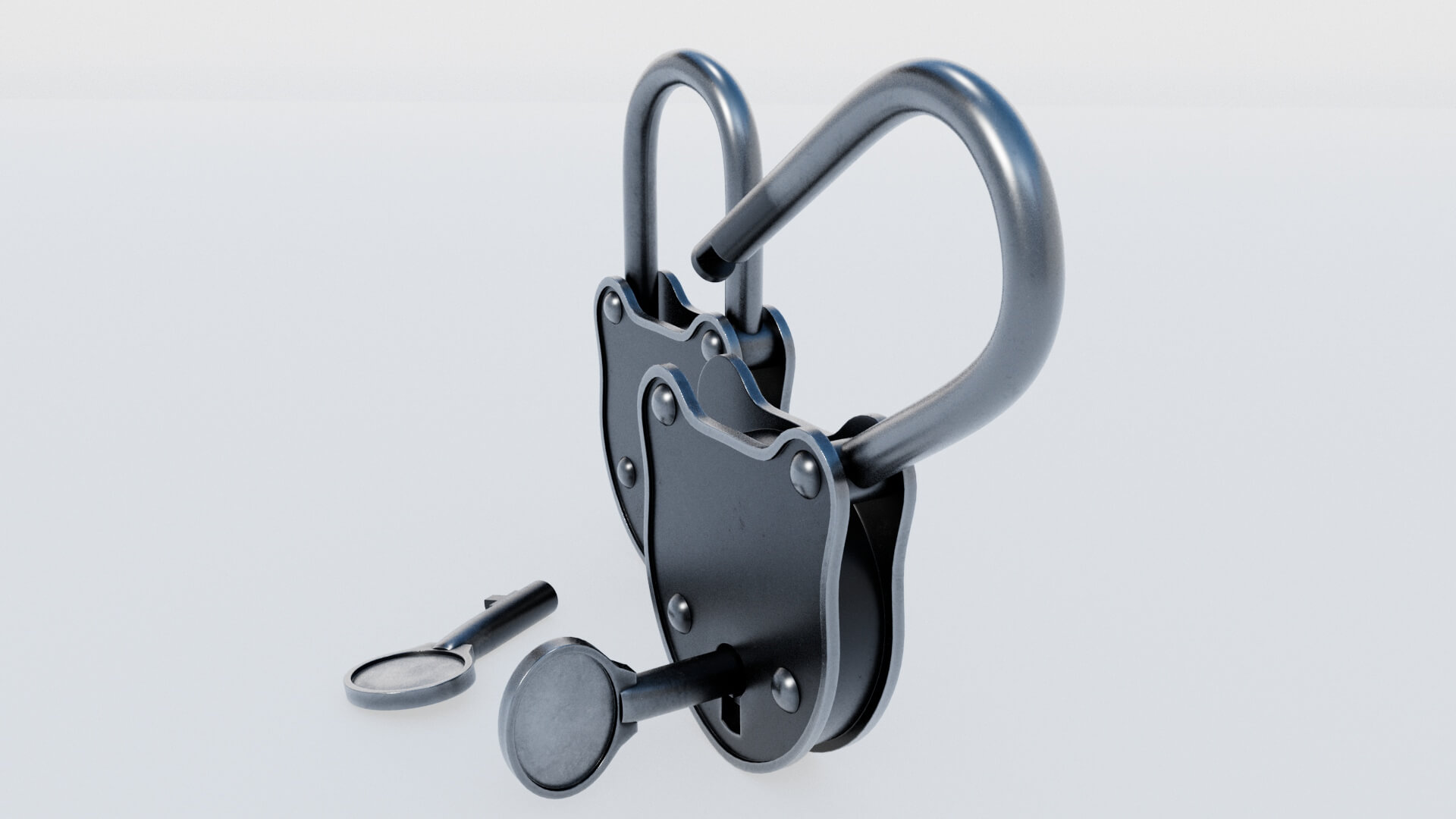 Lock Dark Aged - 3D Model by Mavas3D