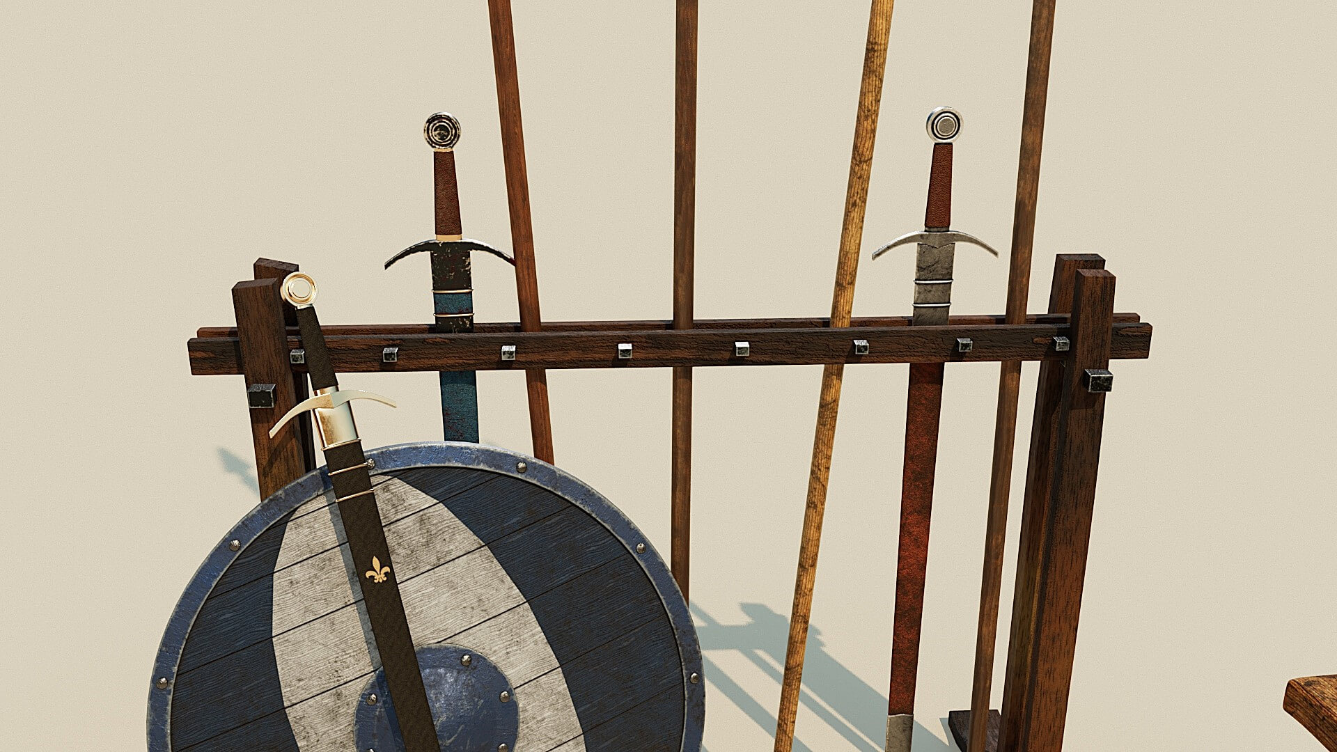 Medieval Weaponry - 3D Model by Mavas3D