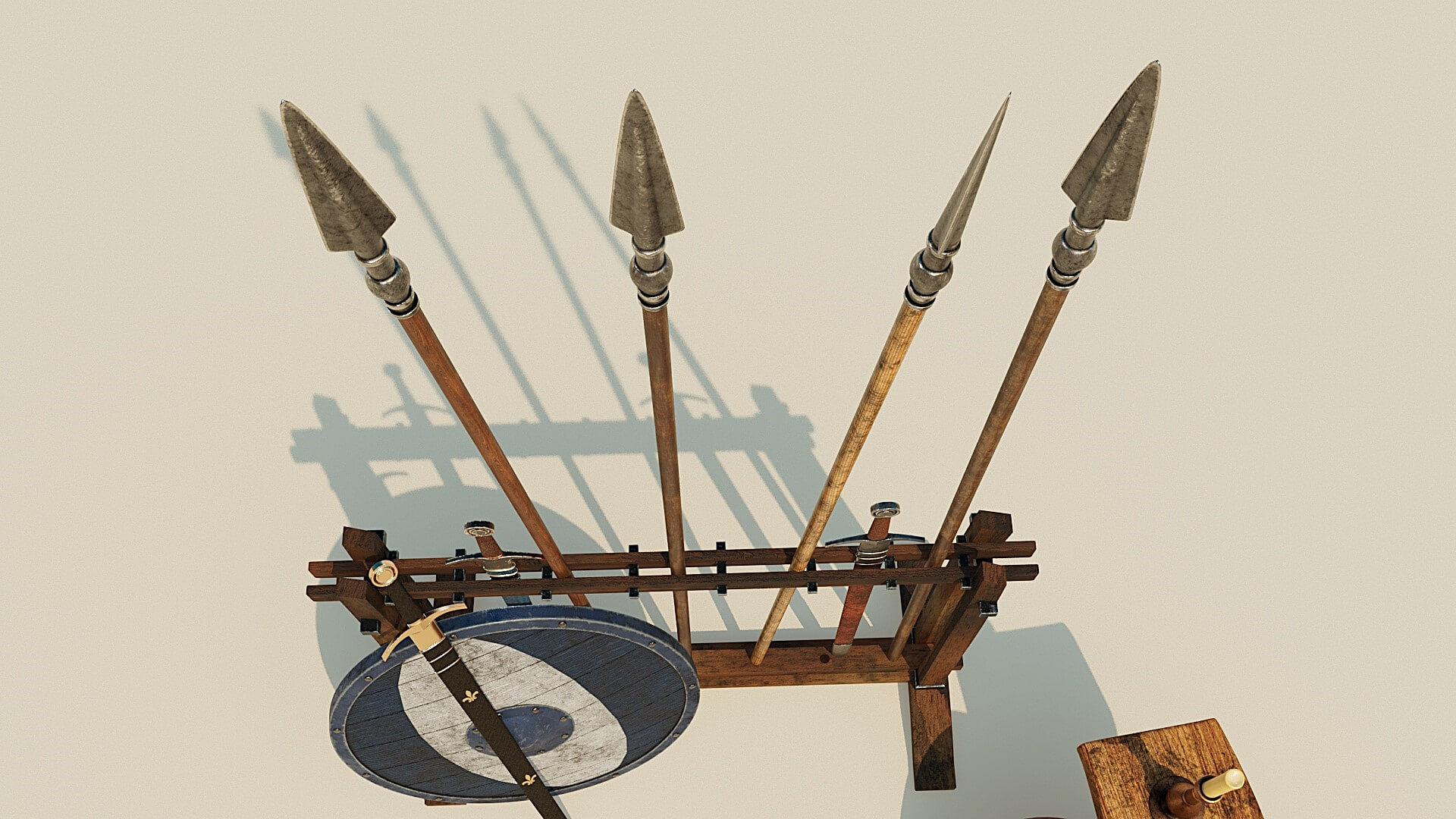 Medieval Weaponry - 3D Model by Mavas3D