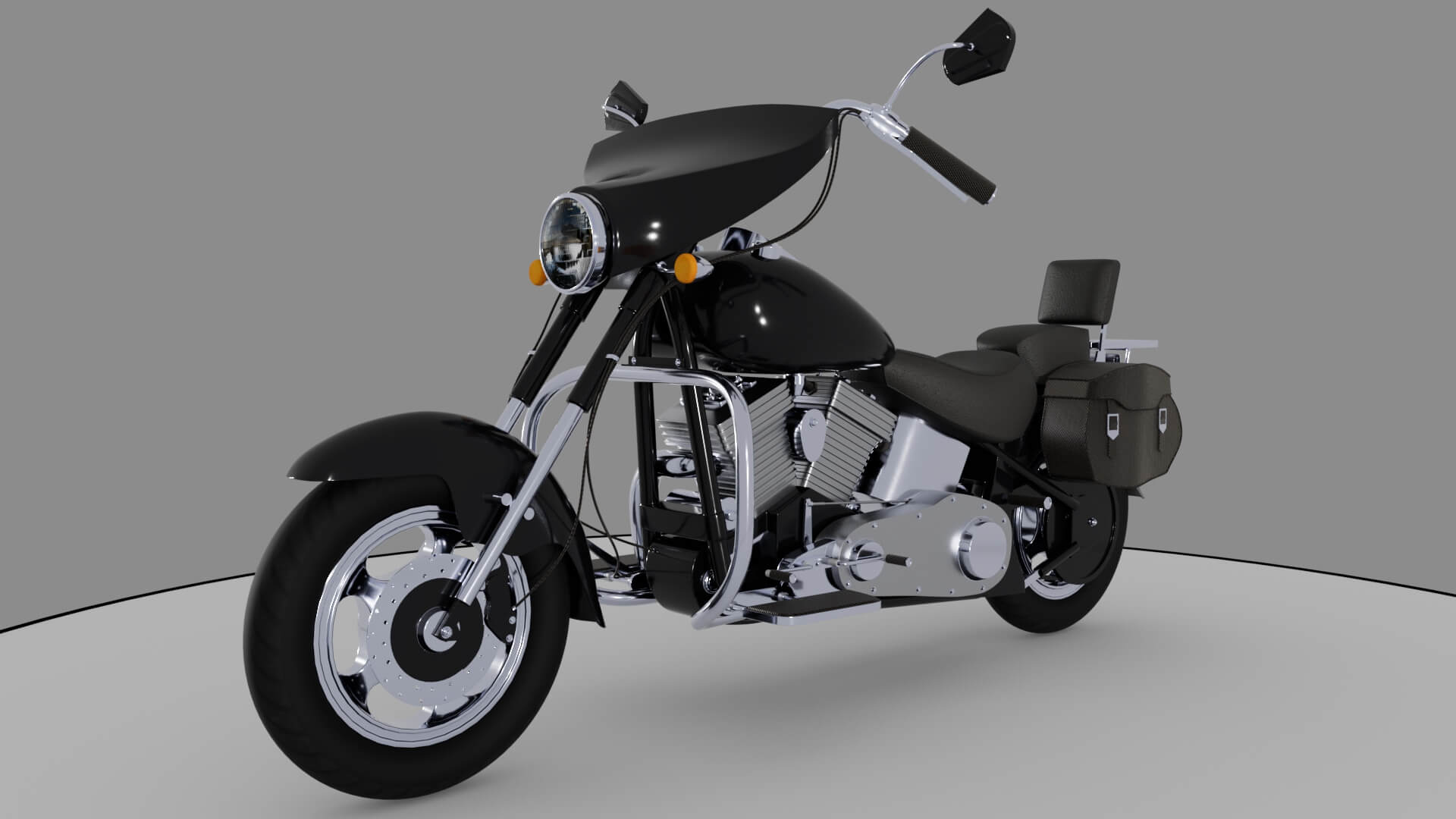 Motorcycle New - Free 3D Model by Mavas3D