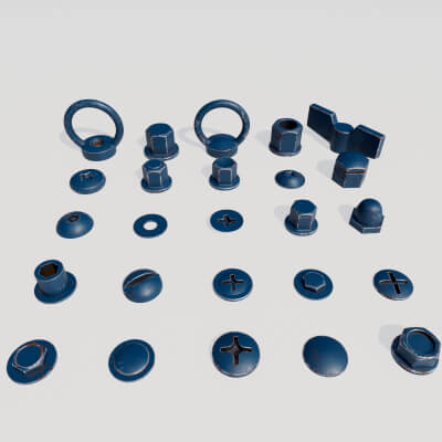 3D Models | Fasteners | Screws | RenderHub