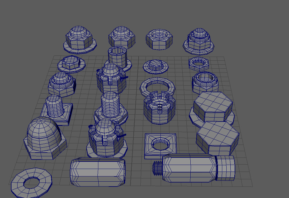 Threaded Connections - 3D Model by Mavas3D