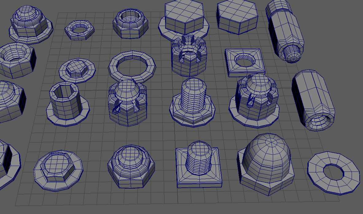 Threaded Connections - 3D Model by Mavas3D