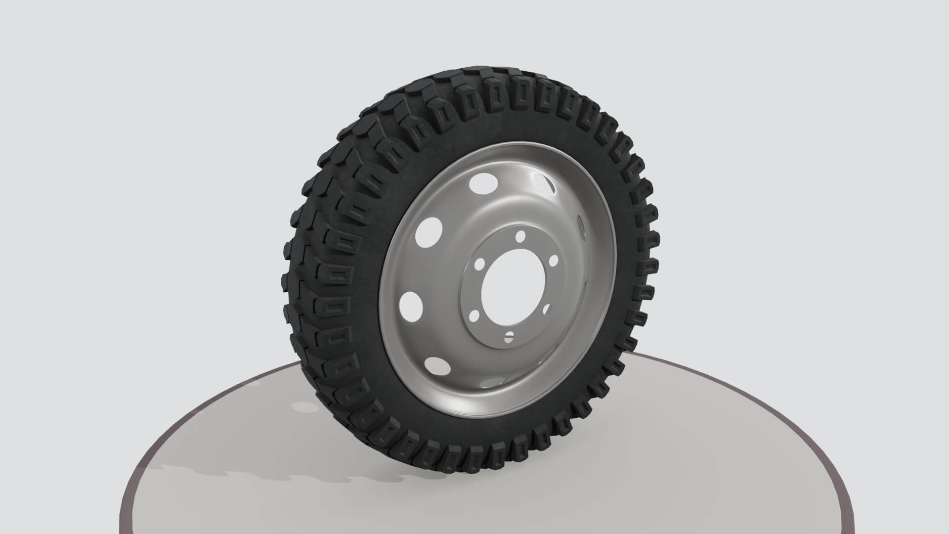 Wheel With Disk - 3D Model by Mavas3D