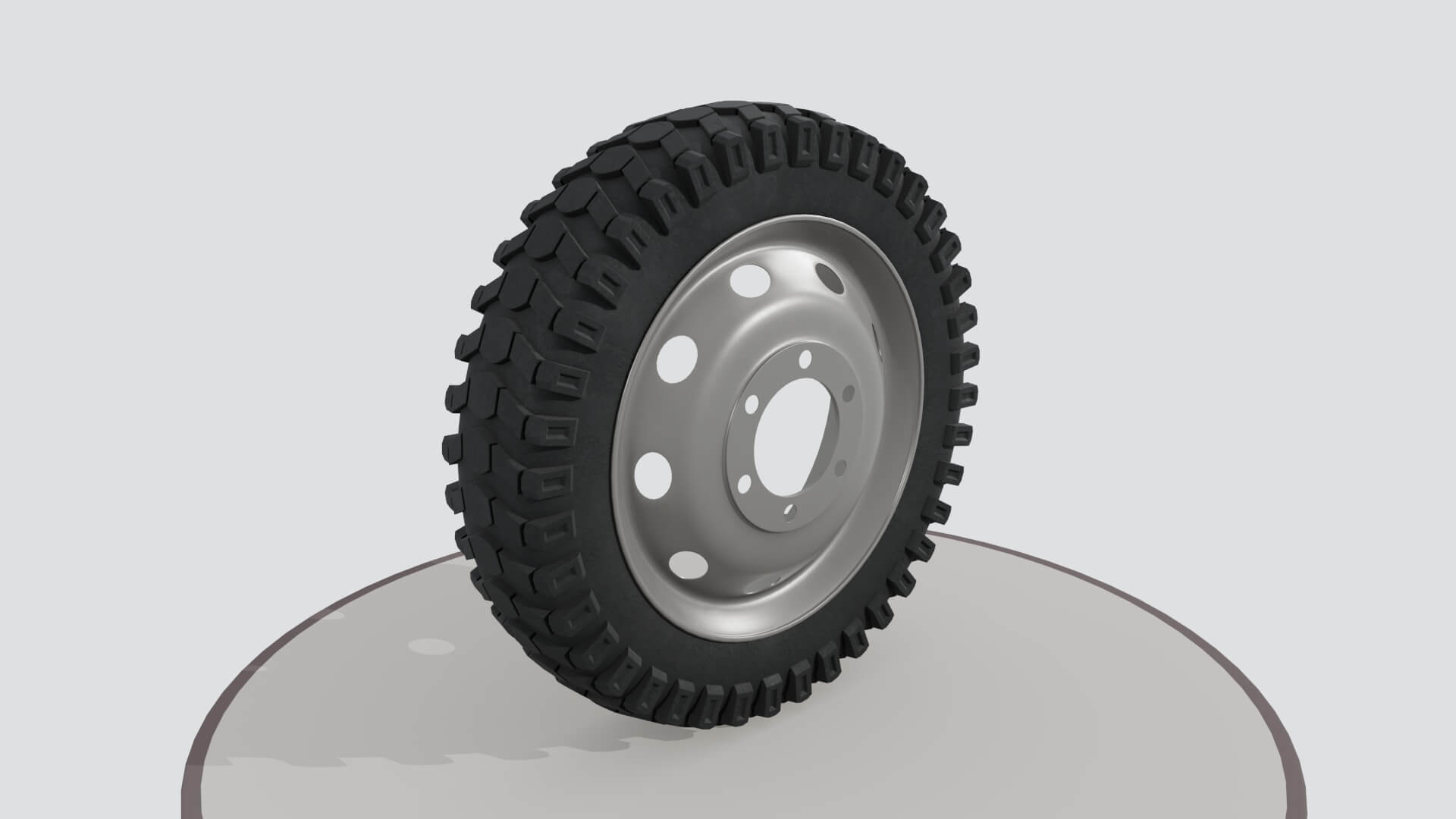 Wheel With Disk - 3D Model by Mavas3D