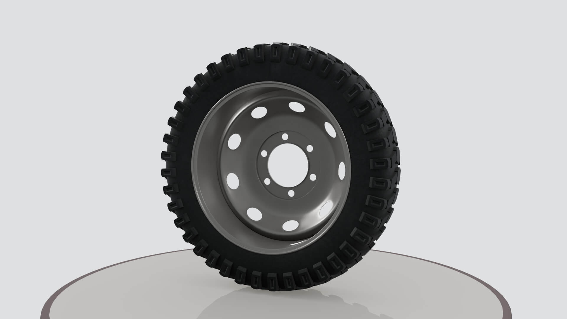 Wheel With Disk - 3D Model by Mavas3D