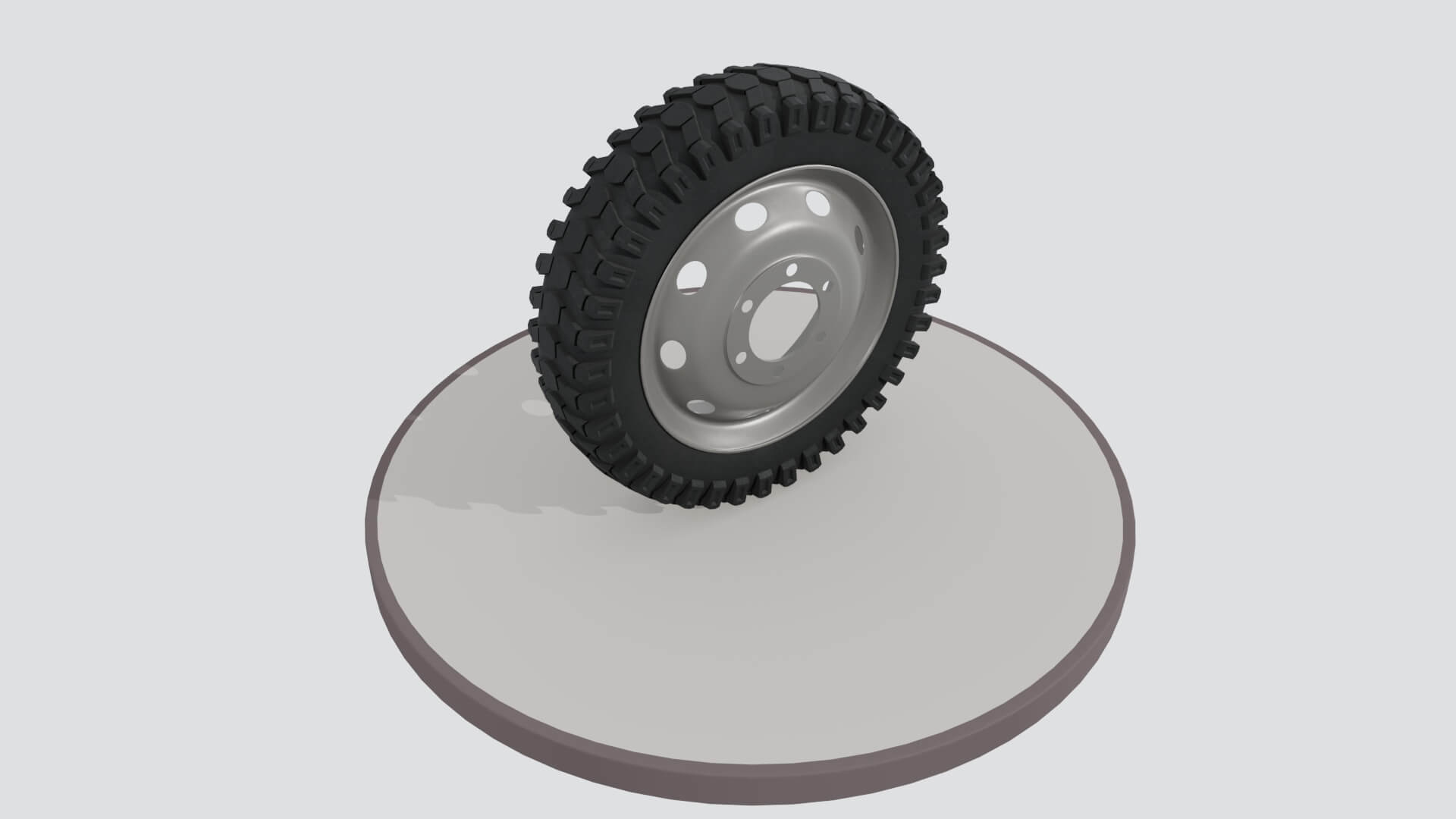 Wheel With Disk - 3D Model by Mavas3D