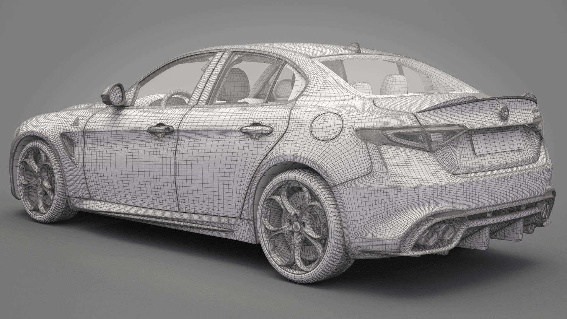 Alfa Romeo Giulia - 3D Model by Mavi3D