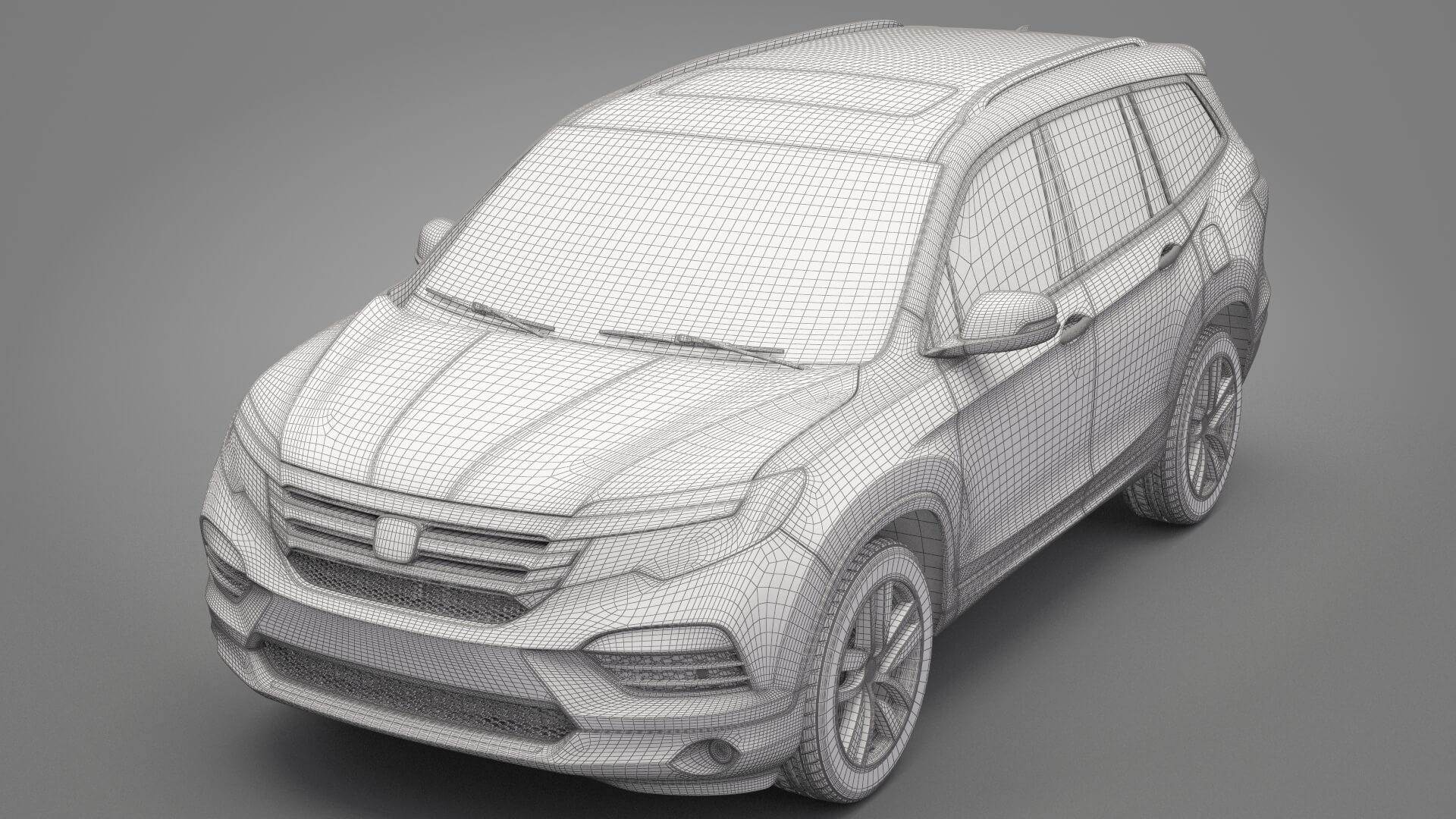 Generic Honda Crossover - 3D Model by Mavi3D