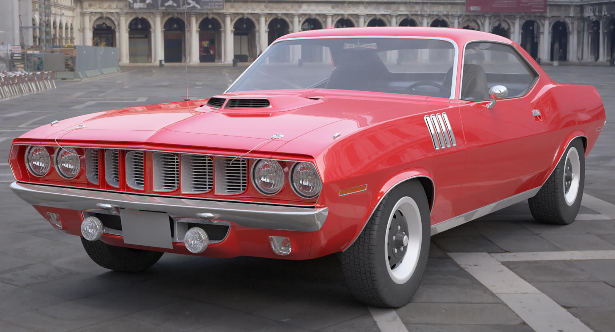 Generic Old Car 01 - 3D Model by Mavi3D