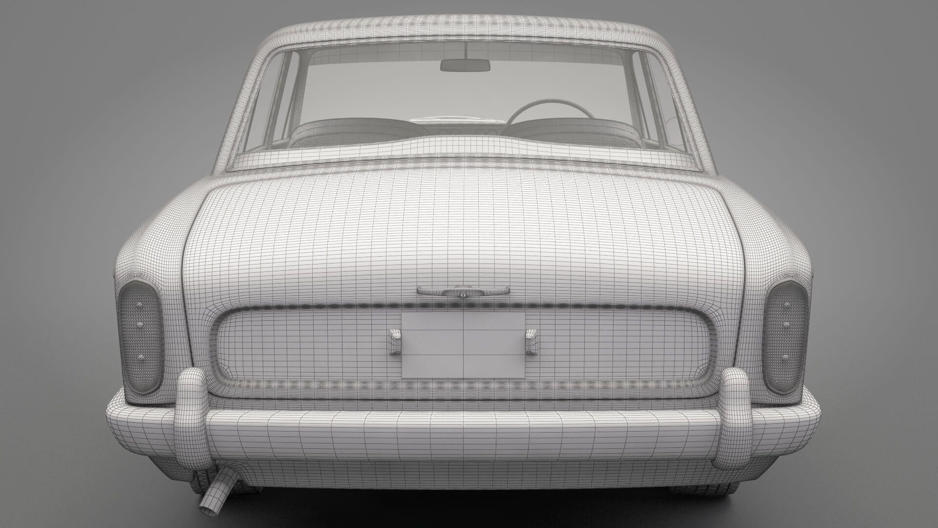 Generic Old Car 02 - 3D Model by Mavi3D