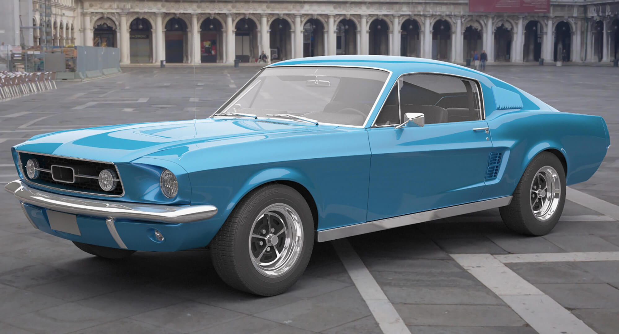 Generic Old Car 02 - 3D Model by Mavi3D