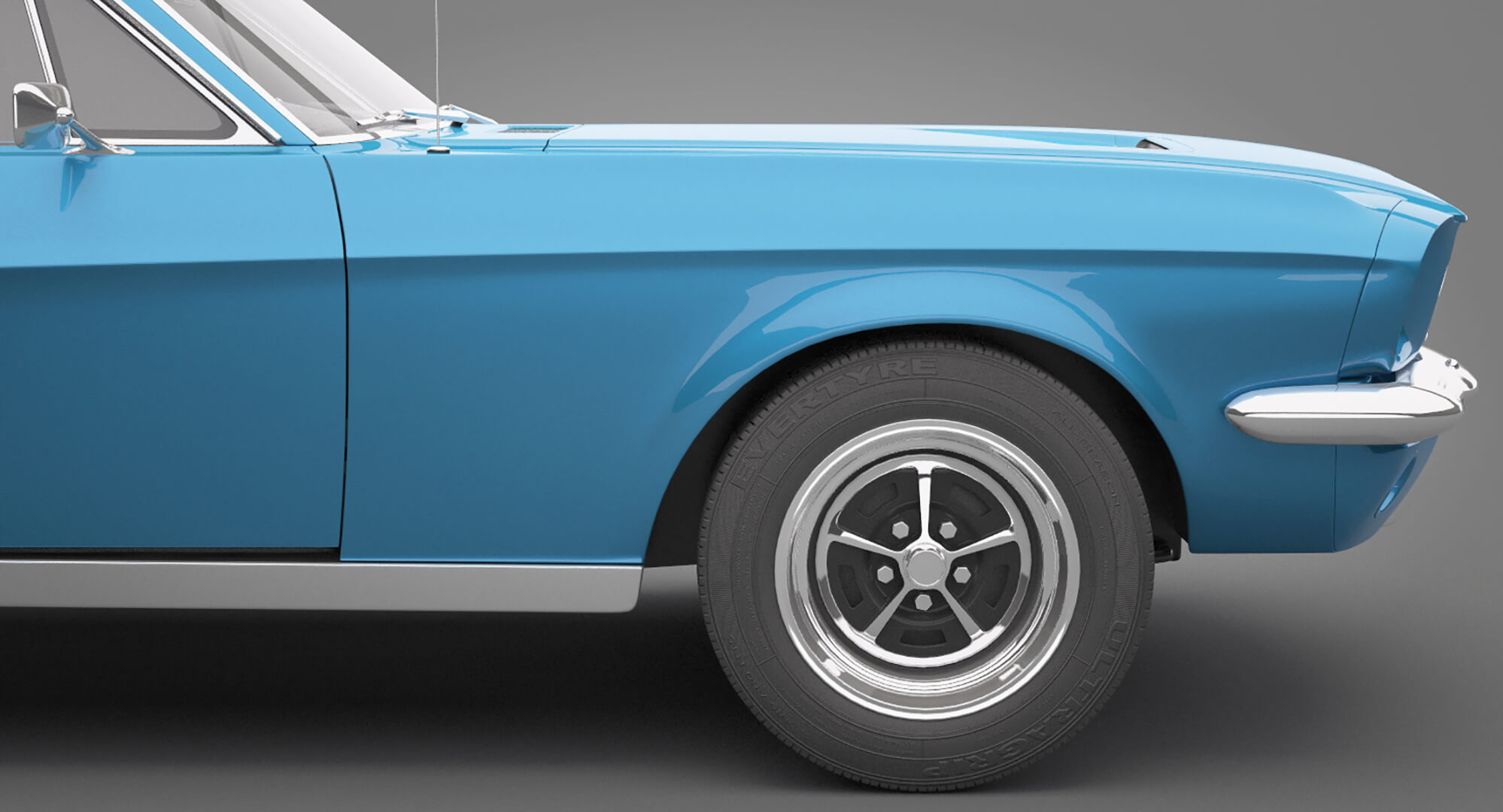 Generic Old Car 02 - 3D Model by Mavi3D