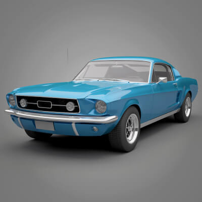 Generic Old Car 02 - 3D Model by Mavi3D