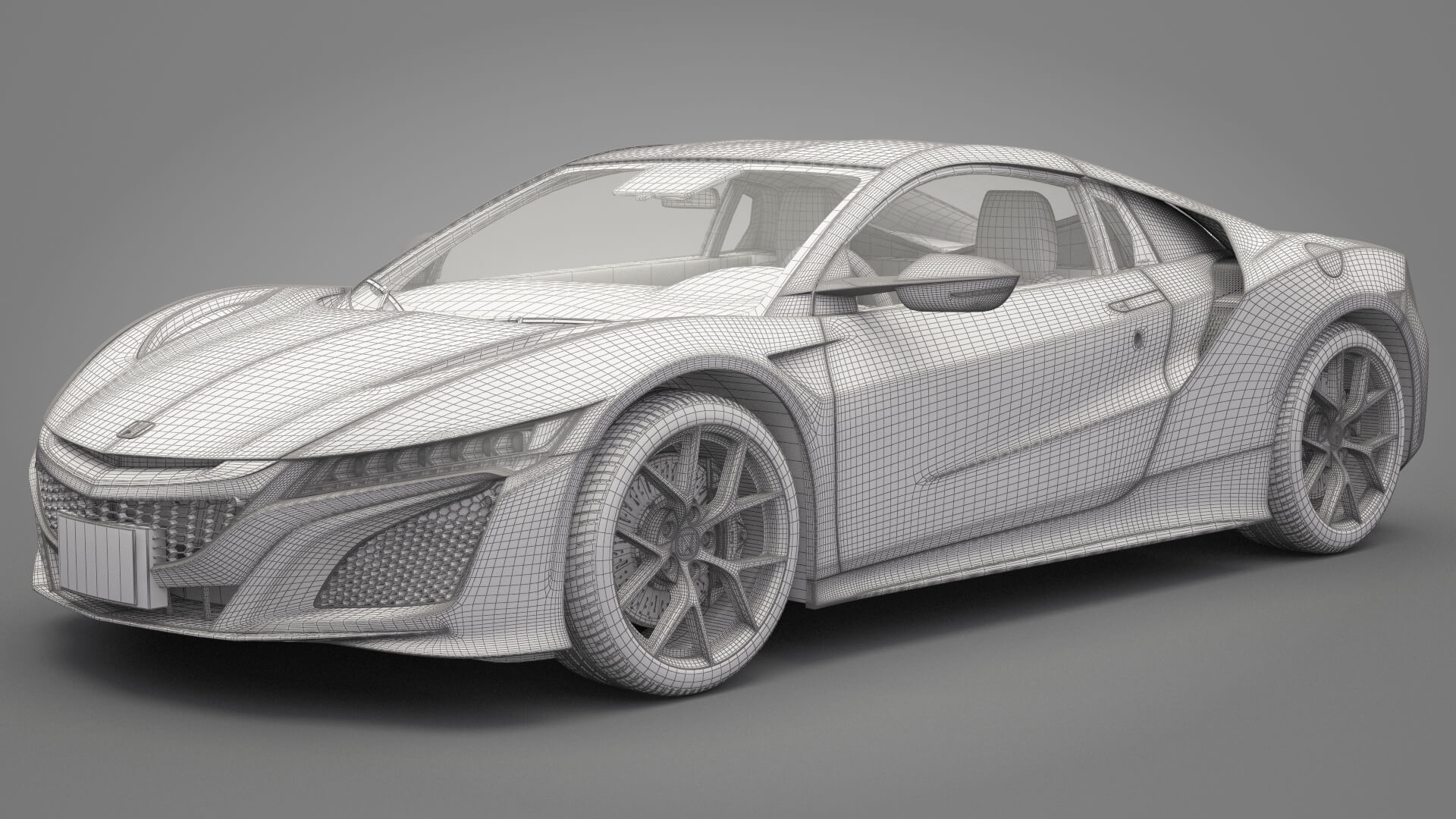 Honda NSX 2017 - 3D Model by Mavi3D