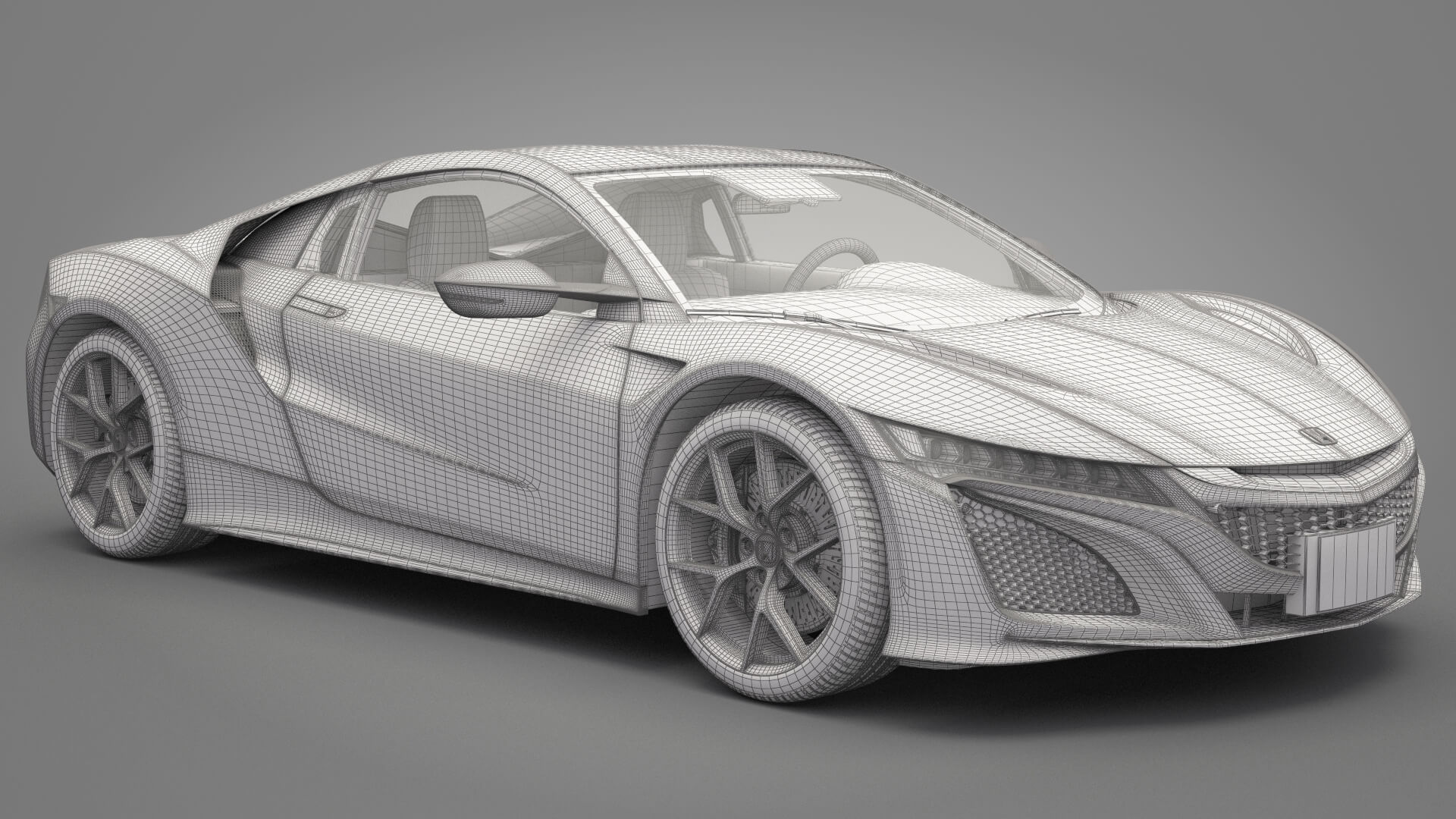 Honda NSX 2017 - 3D Model by Mavi3D