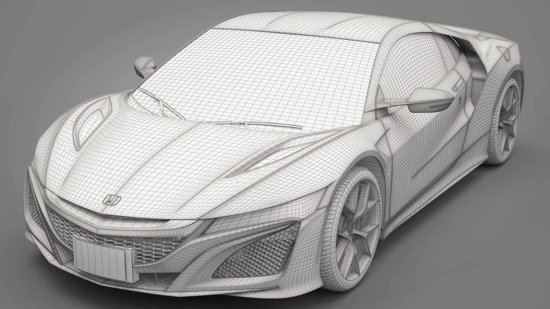 Honda NSX 2017 - 3D Model by Mavi3D